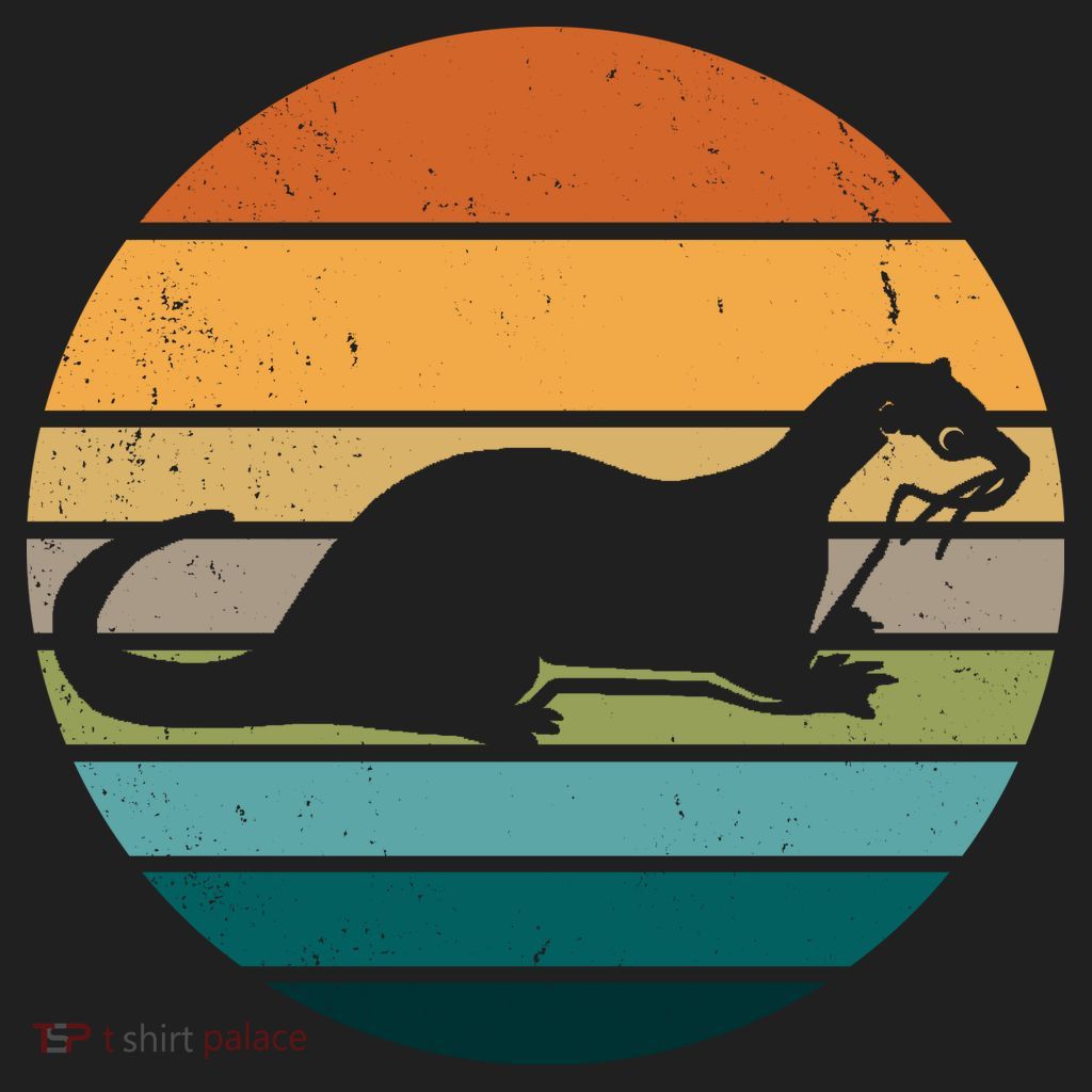 Funny Otter Vintage Retro Logo 1 Hat