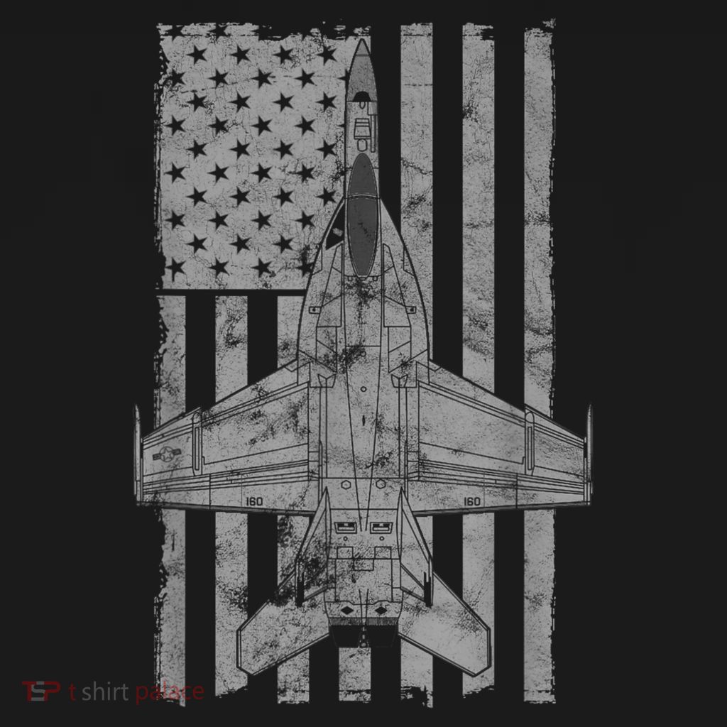 F18 Super Hornet Jet Airplane Vintage Flag Button | TShirtPalace