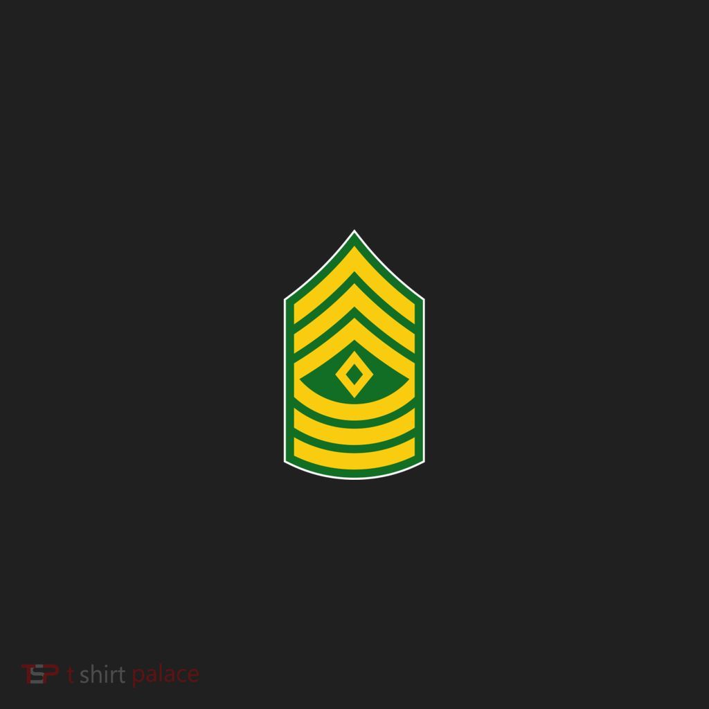 First Sergeant Military Badge Platinum Collection Golf Towel | TShirtPalace