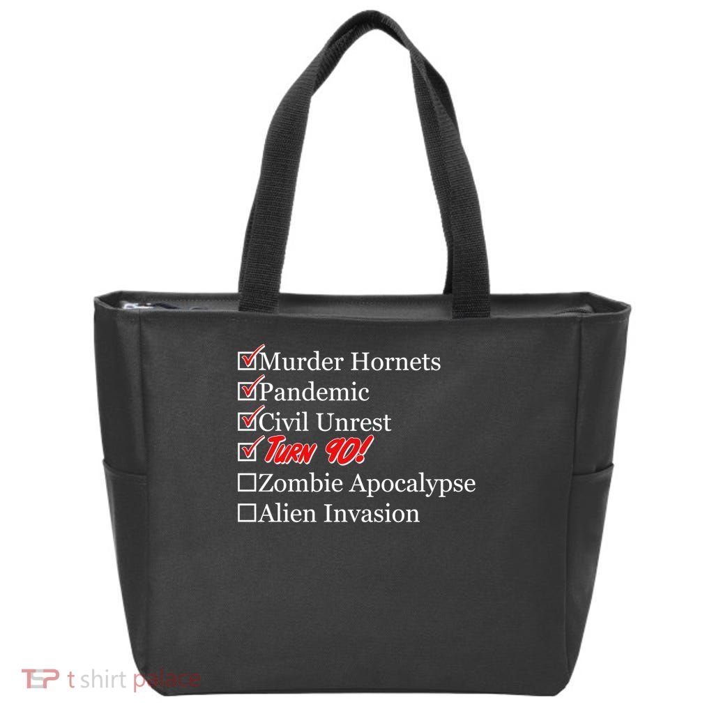 Funny Birthday In Quarantine Checklist 90th Birthday Bag