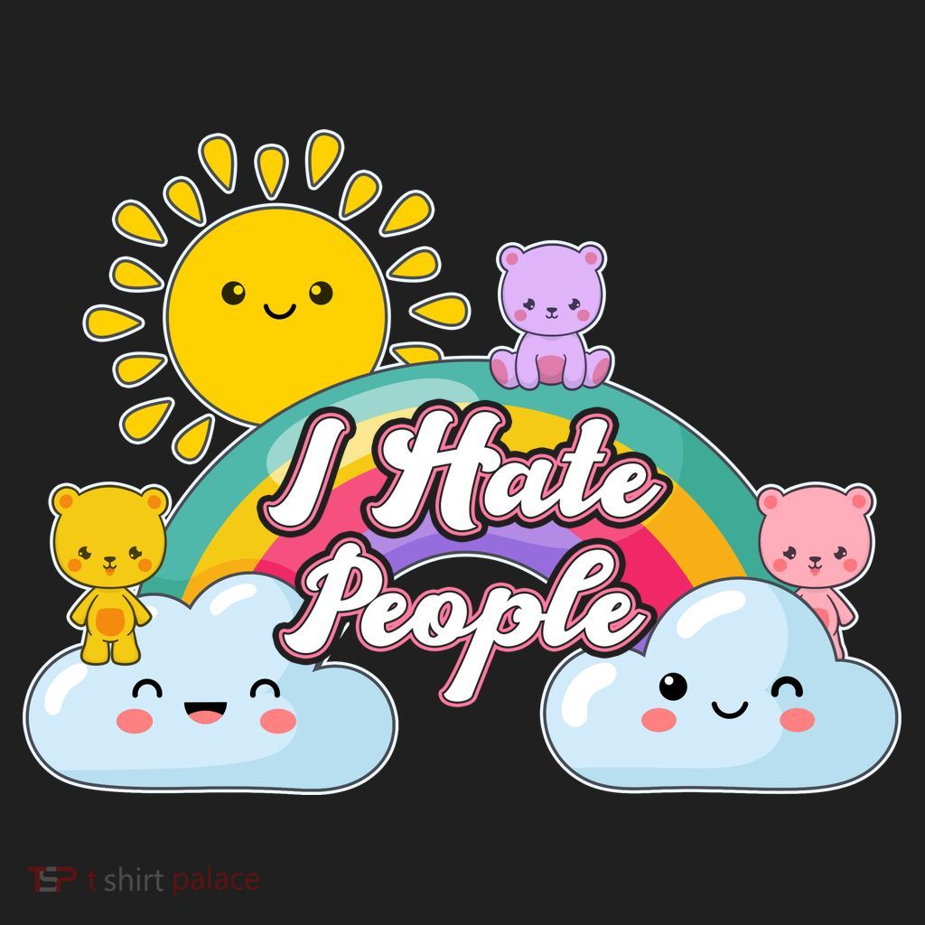 Funny Cute I Hate People Trucker Hat | TShirtPalace