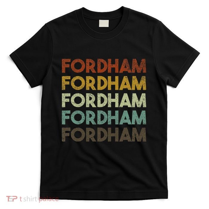 Fordham Vintage 80s Retro Style T-Shirt | TShirtPalace