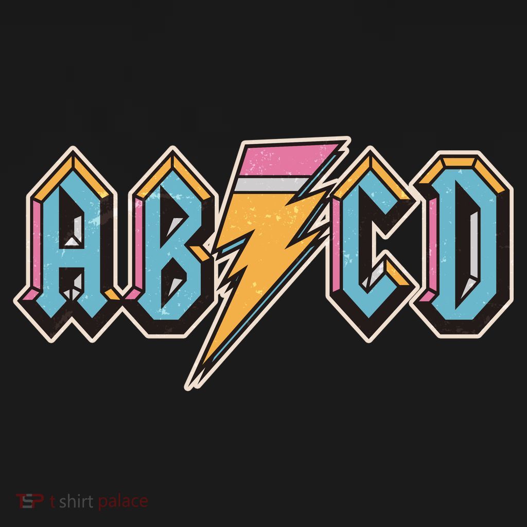 Funny Vintage ABCD Rock Logo Polo | TShirtPalace