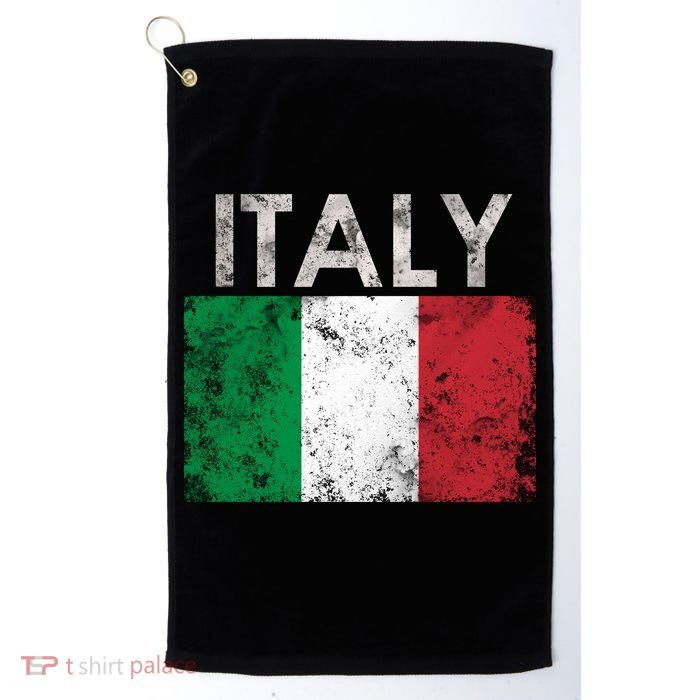 Funny Vintage Italian Italy Flag Pride Gift Golf Towel | TShirtPalace