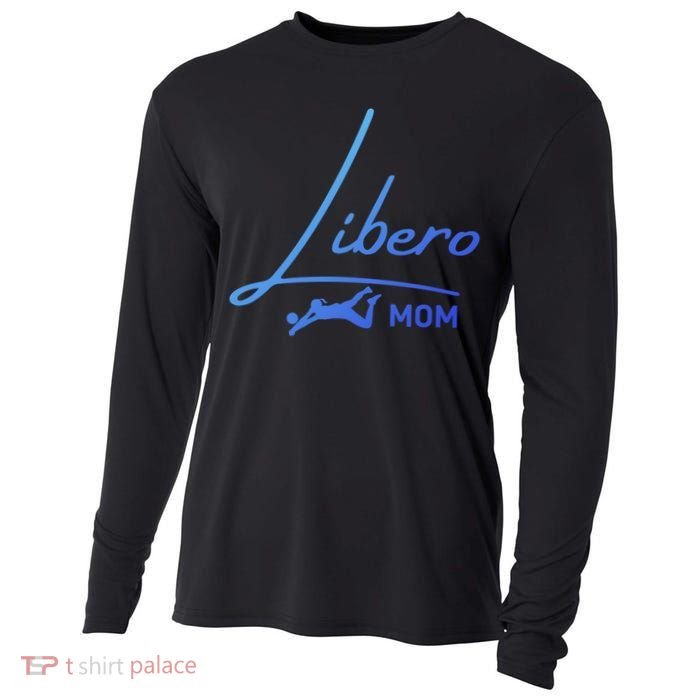 Fun Volleyball Libero Mom Graphic Gift Cooling Performance Long Sleeve ...