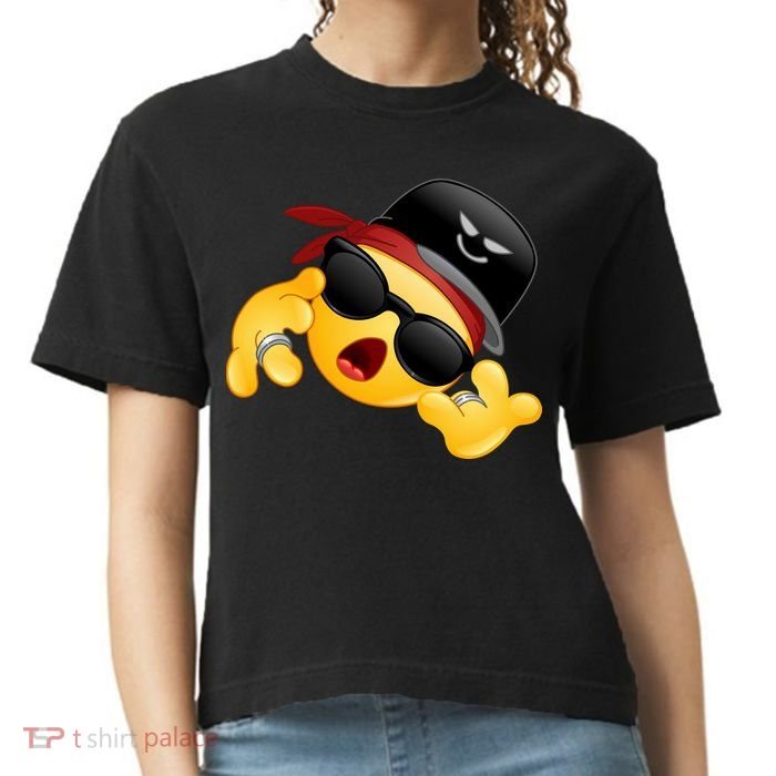 Gangster Emoji Smiley Comfort Colors Boxy T-Shirt | TShirtPalace