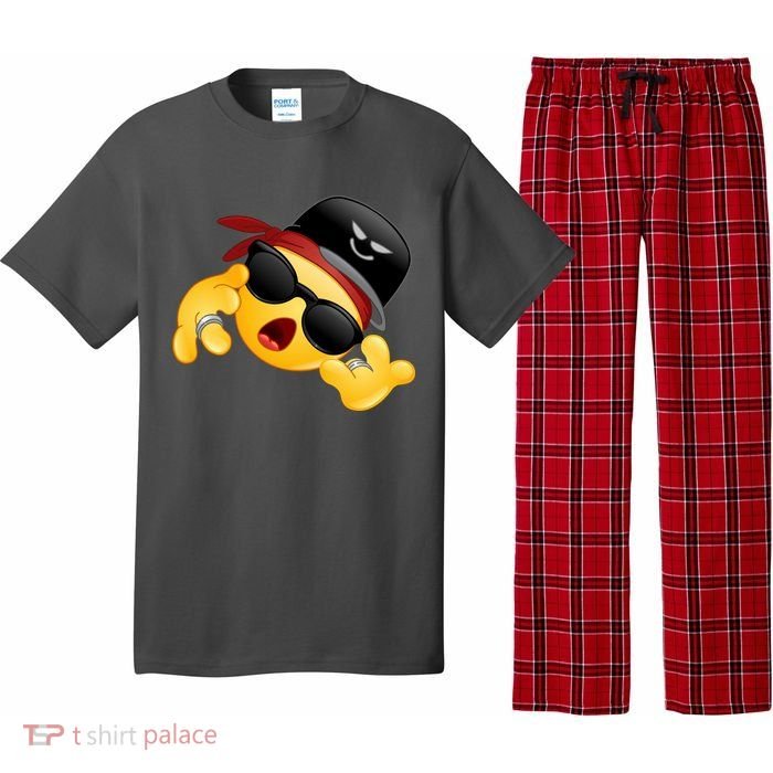 Gangster Emoji Smiley Pajama Set | TShirtPalace