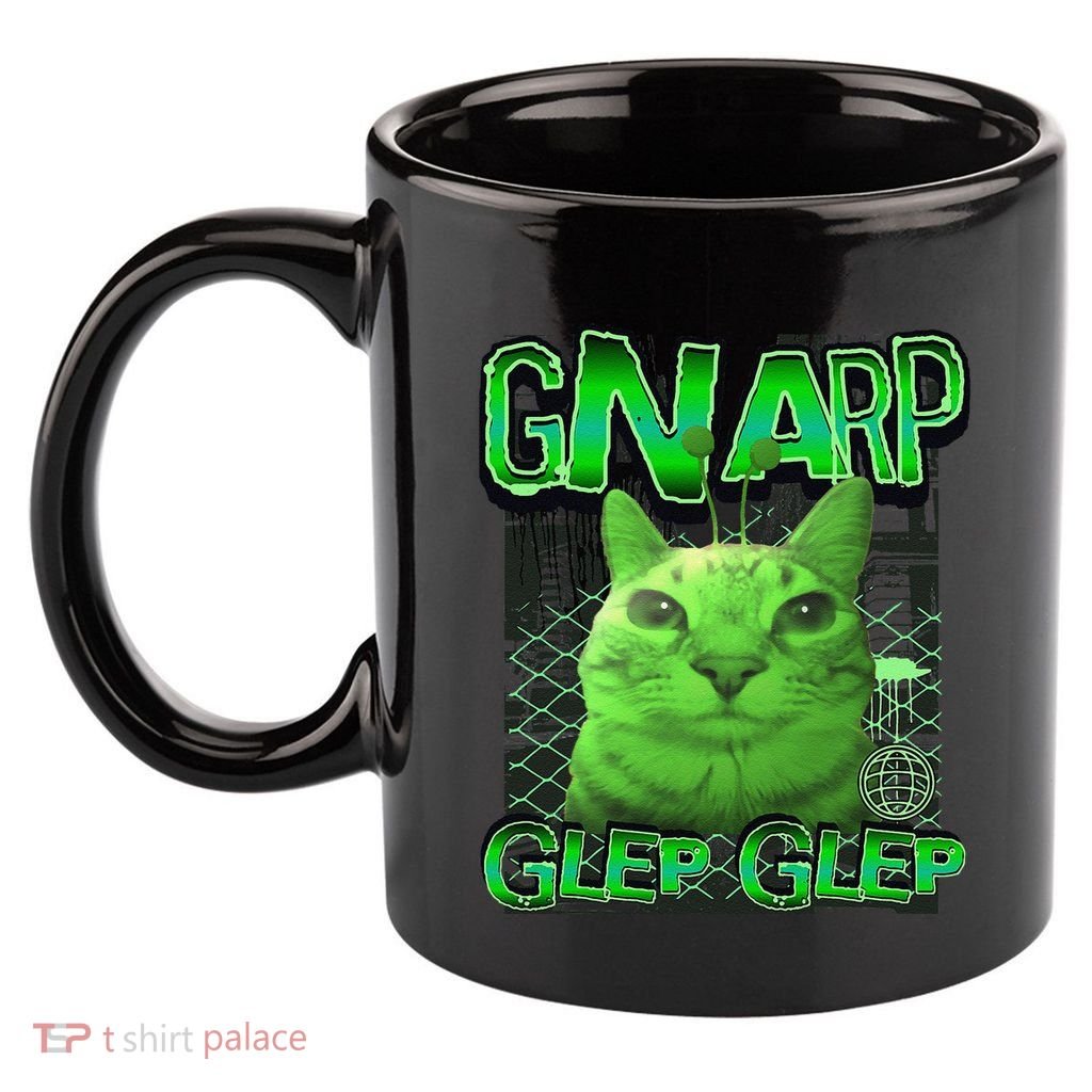 Gnarp Cat Silly Alien Cat Meme Brainrot Gen Z Meme 11oz C Handle ...