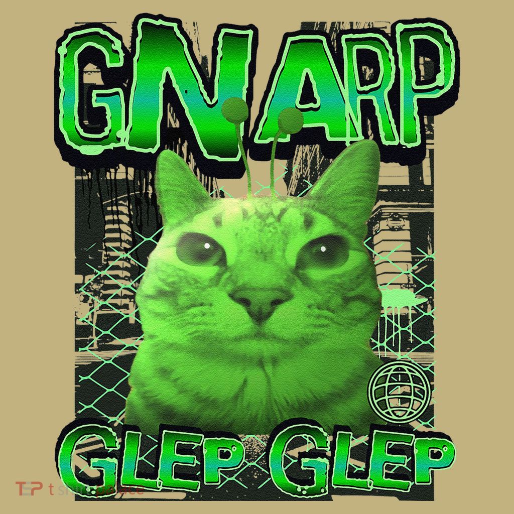 Gnarp Cat Silly Alien Cat Meme Brainrot Gen Z Meme Cooling Performance ...