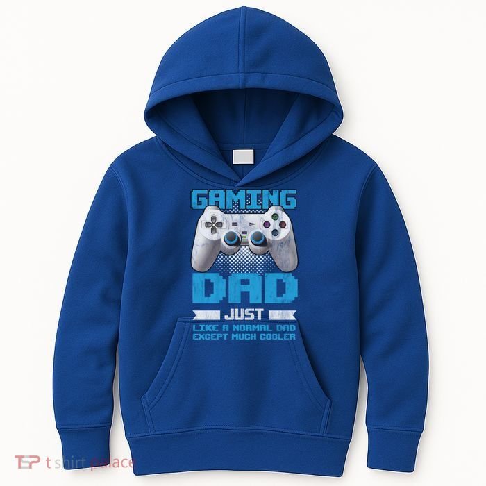 Gaming Dad Papa Daddy Dad Fatherhood Fathers Day Cool Gift Kids Hoodie ...