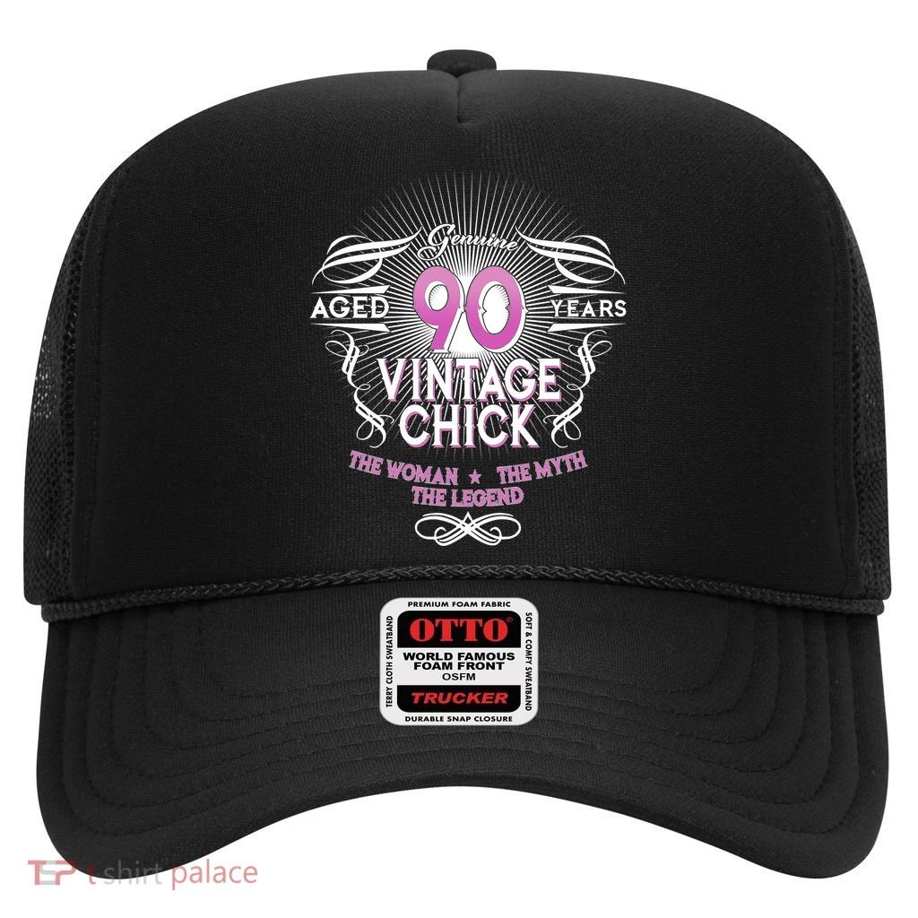 Genuine Aged 90 Years Vintage Chick 90th Birthday Hat