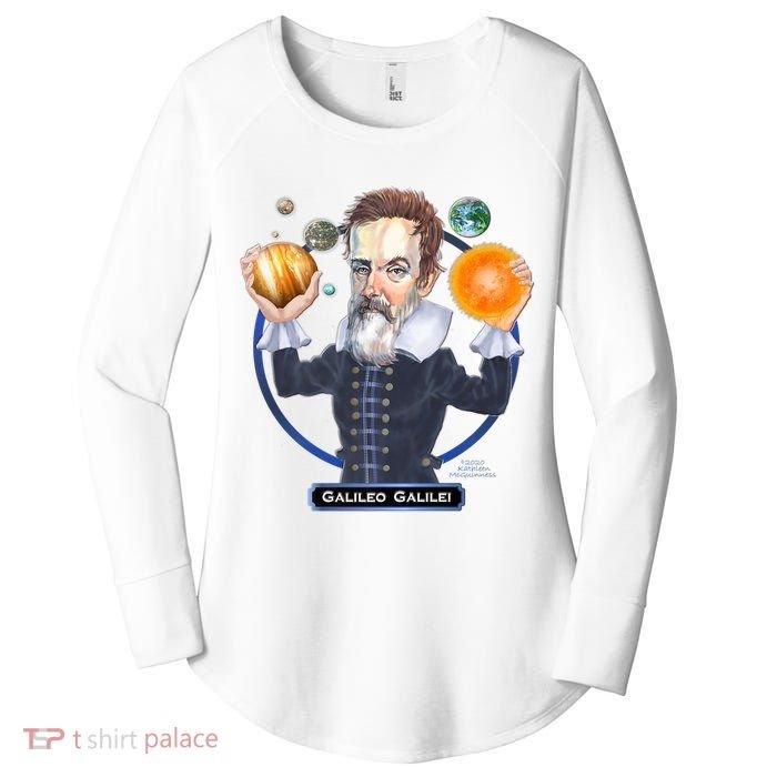 Galileo Galilei Astronomer Women's Perfect Tri Tunic Long Sleeve Shirt ...