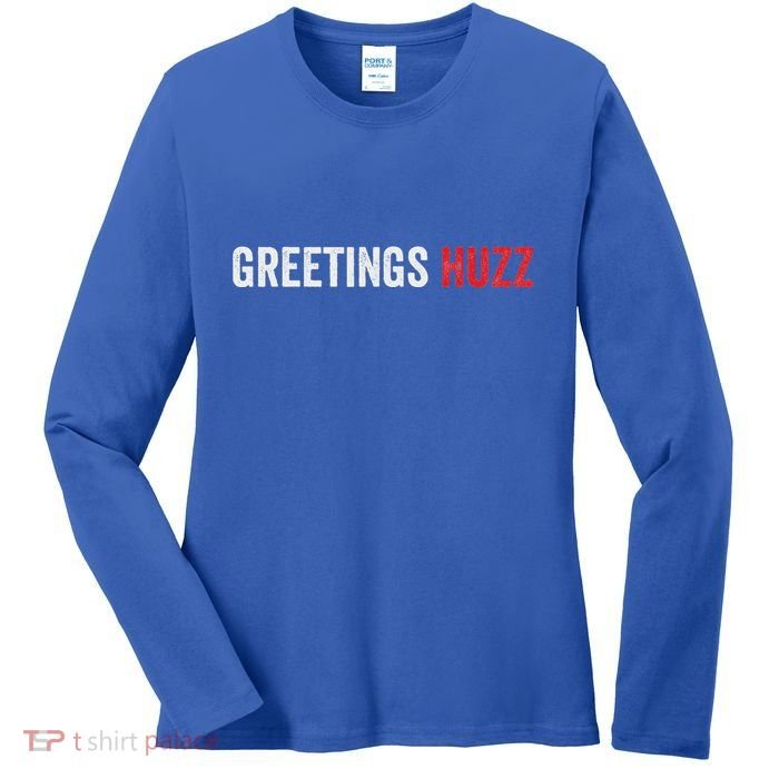 Greetings Huzz Funny Gen Z Gen Alpha Slang Viral Women's Long Sleeve ...