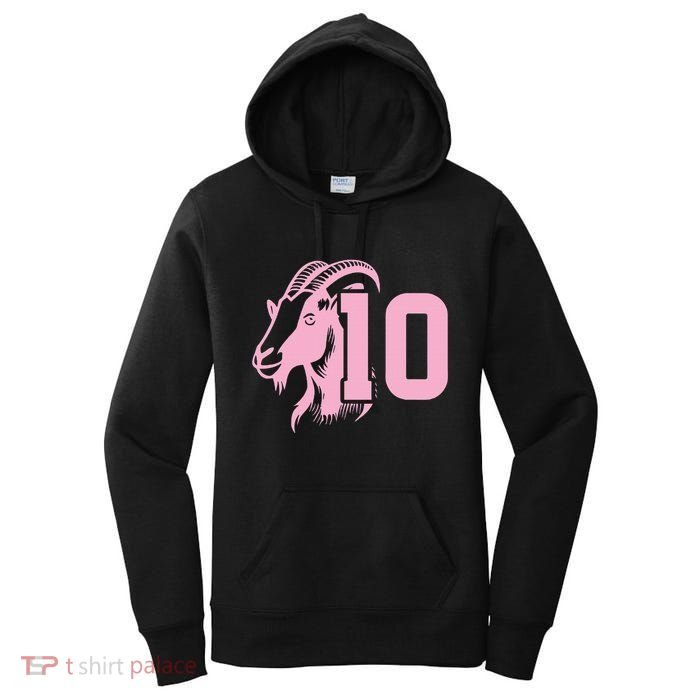 Goat Miami Mvp 10 Greatest Of All Time Women's Hoodie | TShirtPalace