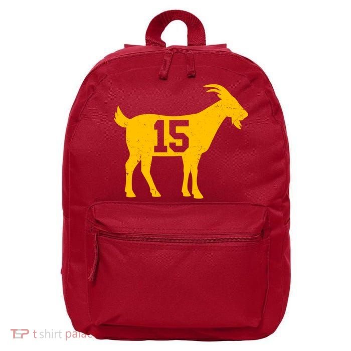 GOAT 15 Kansas City KC Football 16 in Basic Backpack | TShirtPalace
