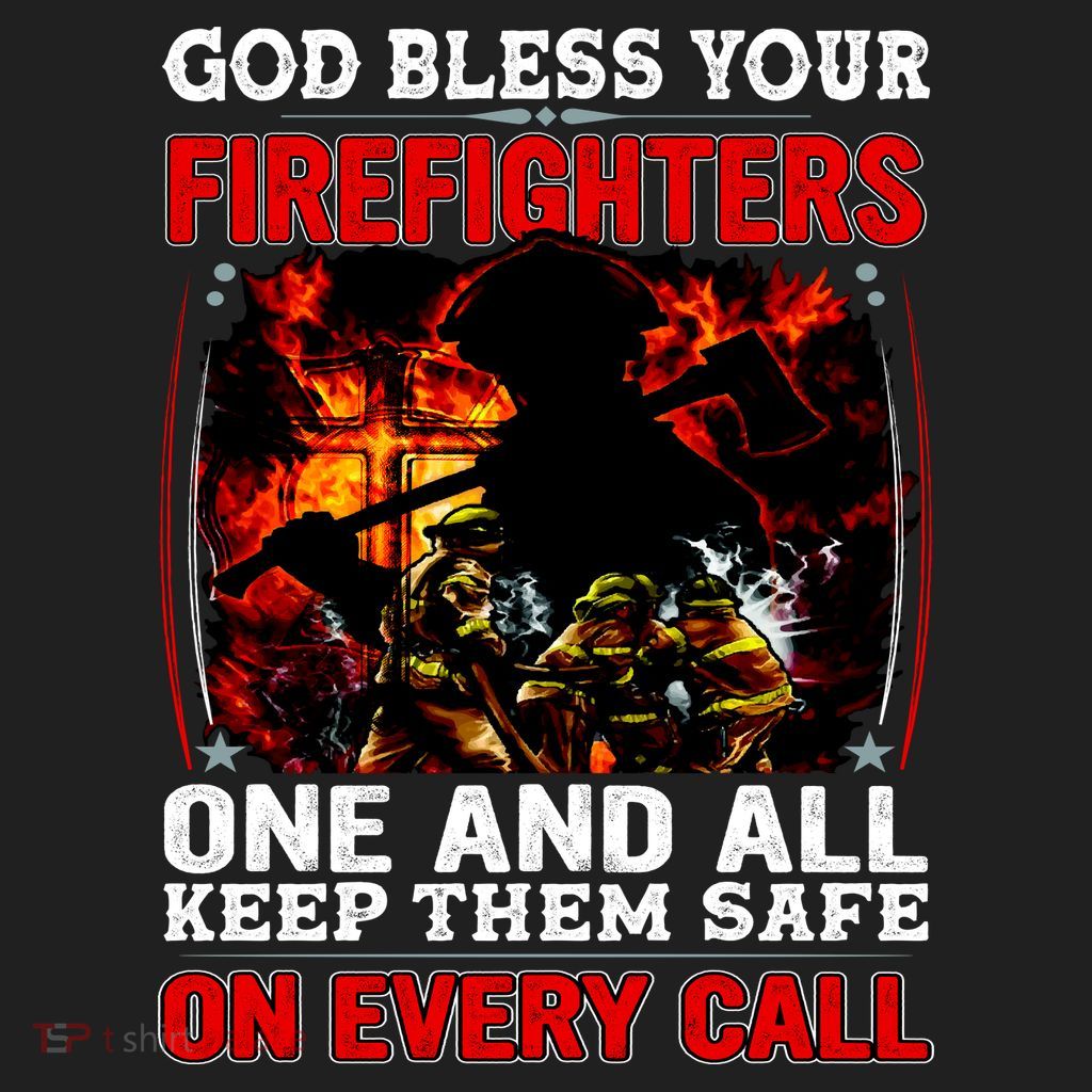 God Bless Firefighters Trucker Hat | TShirtPalace