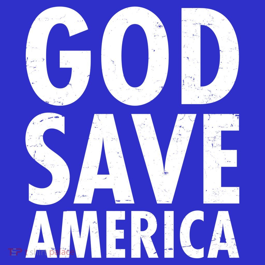 God Save America USA Religious Button | TShirtPalace