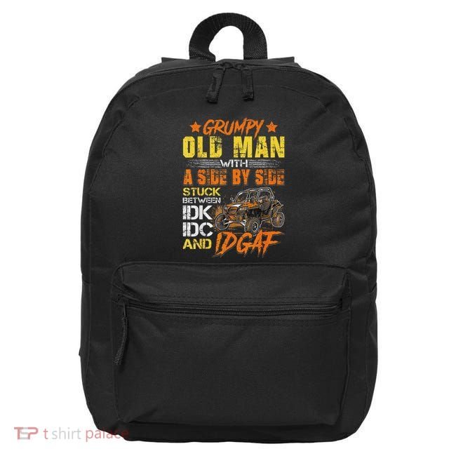 Grumpy Old Man Sxs Utv Side By Side 16 in Basic Backpack | TShirtPalace