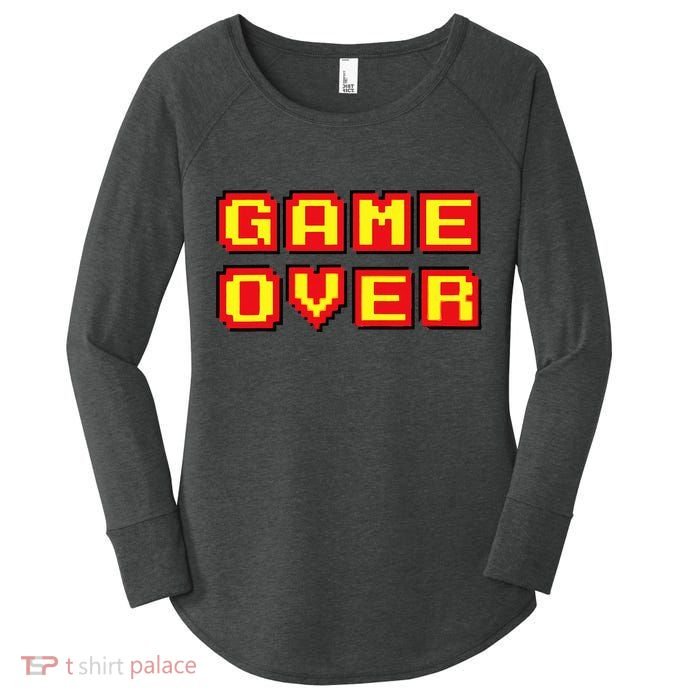 Game Over Vintage Retro Video Games Gaming Gift Arcade Women's Perfect ...