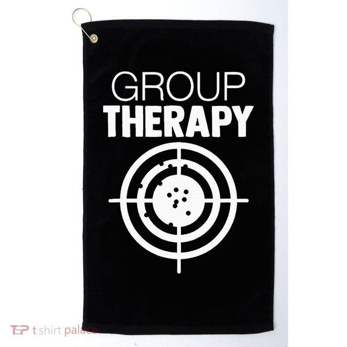 Group Therapy Target Practice Shooting Range Humor Gun Lover Golf Towel ...