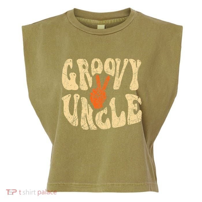 Groovy Uncle 70s Aesthetic Nostalgia 1970S Retro Uncle Garment-Dyed ...