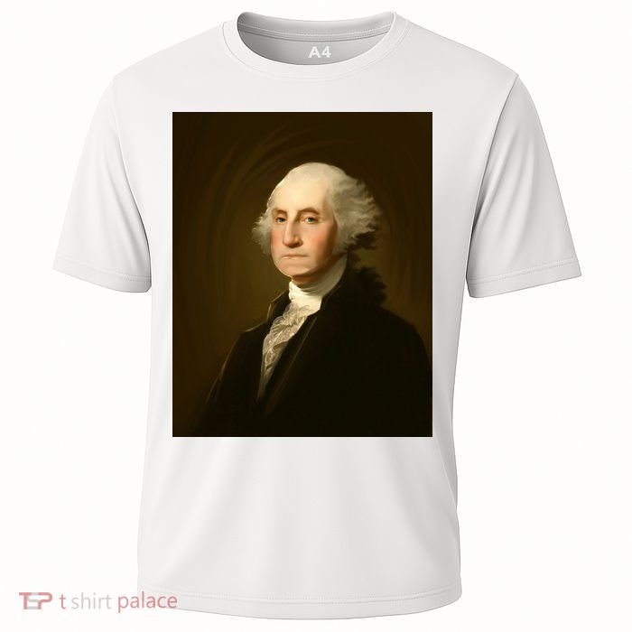 George Washington Portrait Cooling Performance Crew T-Shirt | TShirtPalace