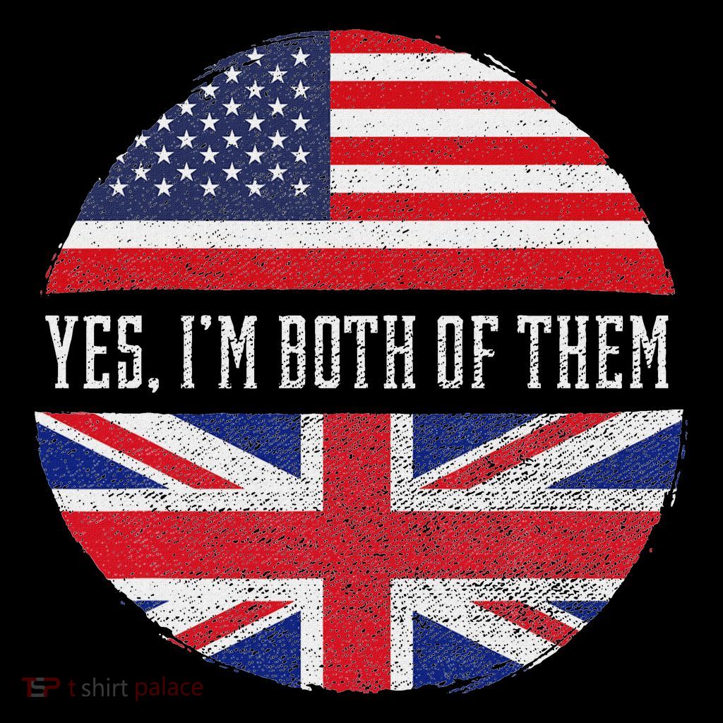 Half American Half British Usa Flag United Kingdom Heritage Cooling ...