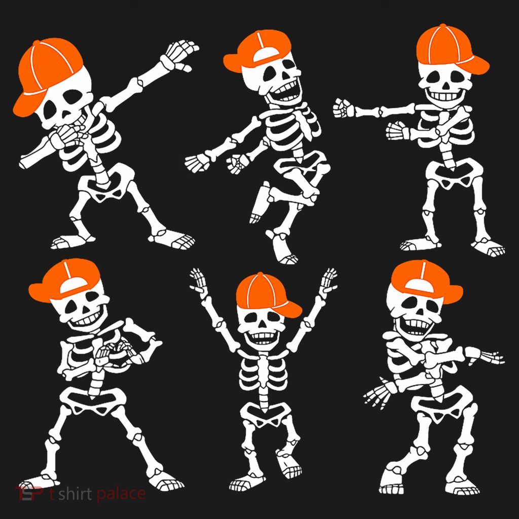 Halloween Dancing Skeleton Cap Funny Pajama Set | TShirtPalace