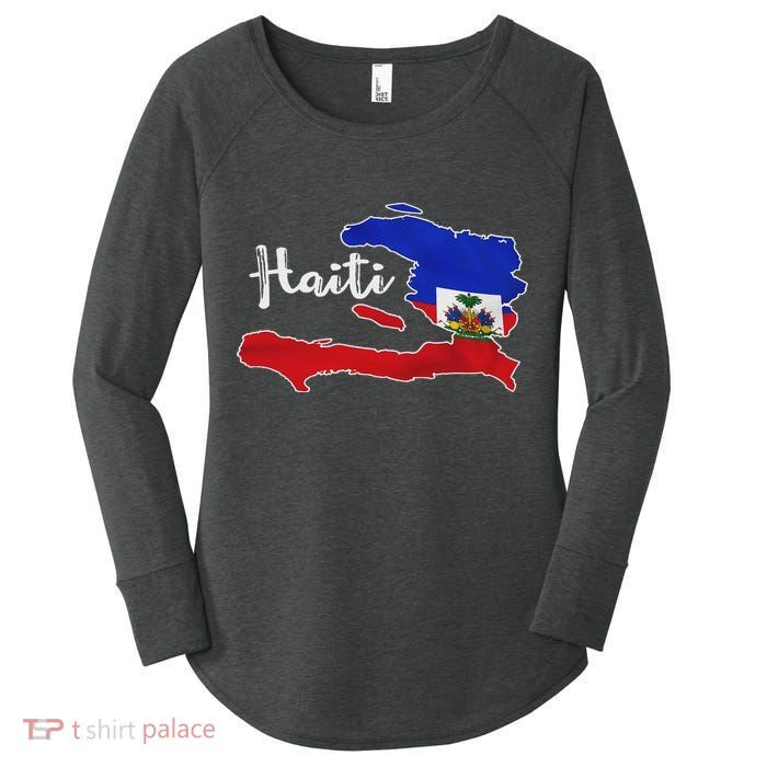 Happy Haitian Flag Day Cool Haiti Flag Map Haitian Pride Women's ...