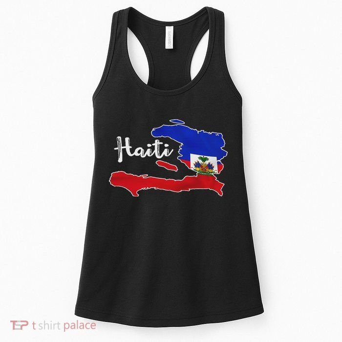 Happy Haitian Flag Day Cool Haiti Flag Map Haitian Pride Women's ...
