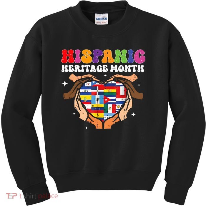 Hispanic Heritage Month Matching Team Gift Idea Kids Sweatshirt ...