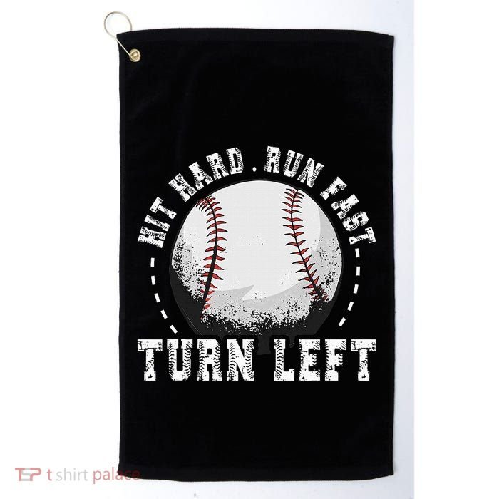 Hit Hard Run Fast Turn Left Baseball Player Platinum Collection Golf ...