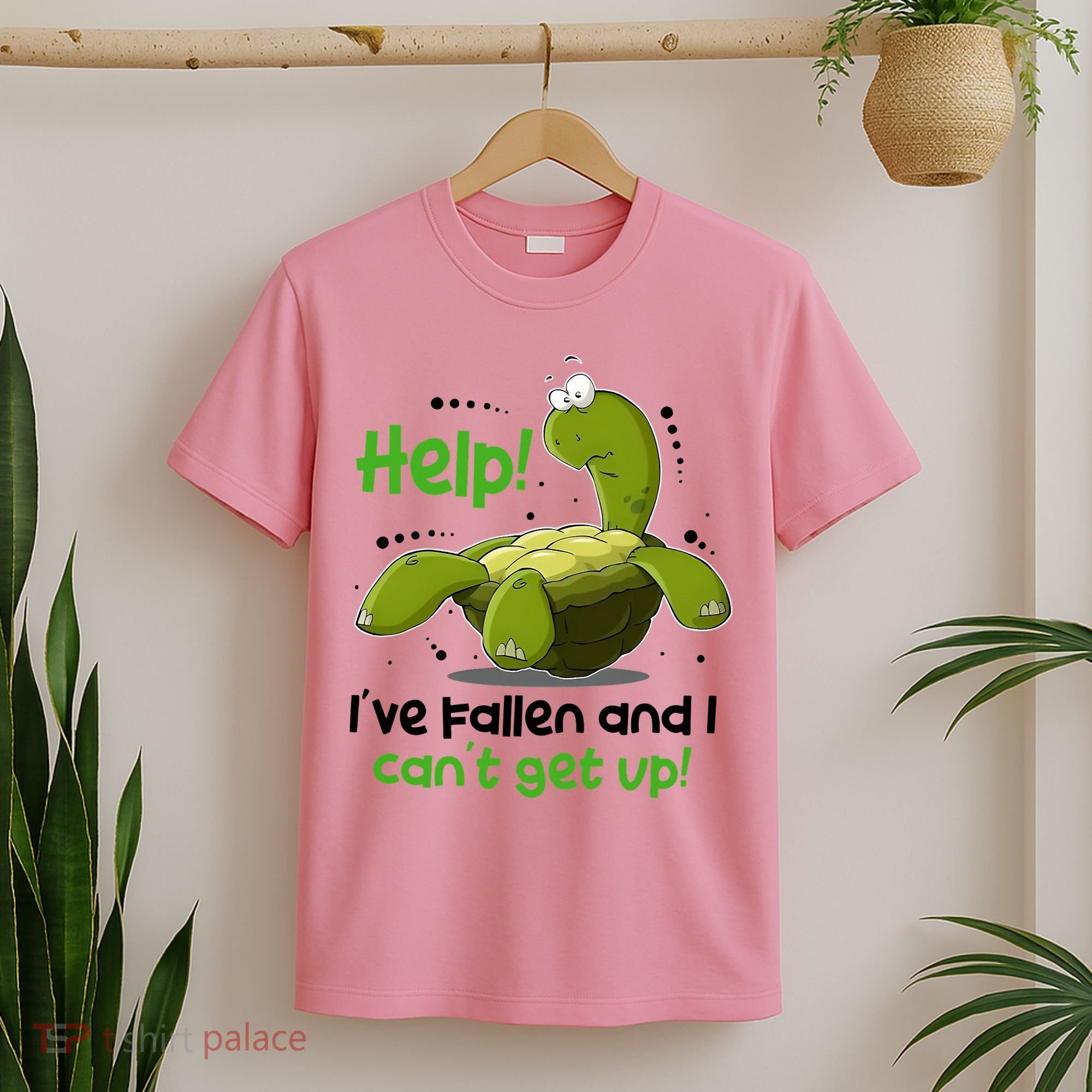 Help I've Fallen And I Can't Get Up Funny Turtle T-Shirt