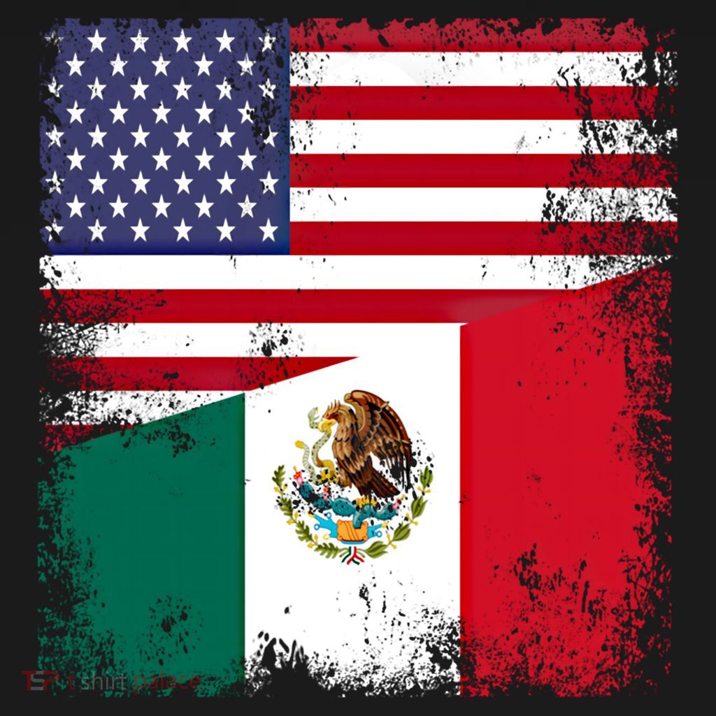 Half Mexican Flag Vintage Mexico Usa Gift Backpack | TShirtPalace