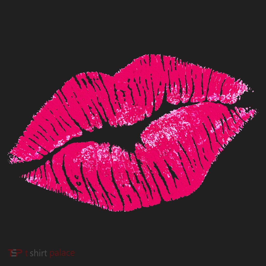 Hot Pink Lips Neon 80s Lipstick Party Knit Cap Winter Beanie | TShirtPalace