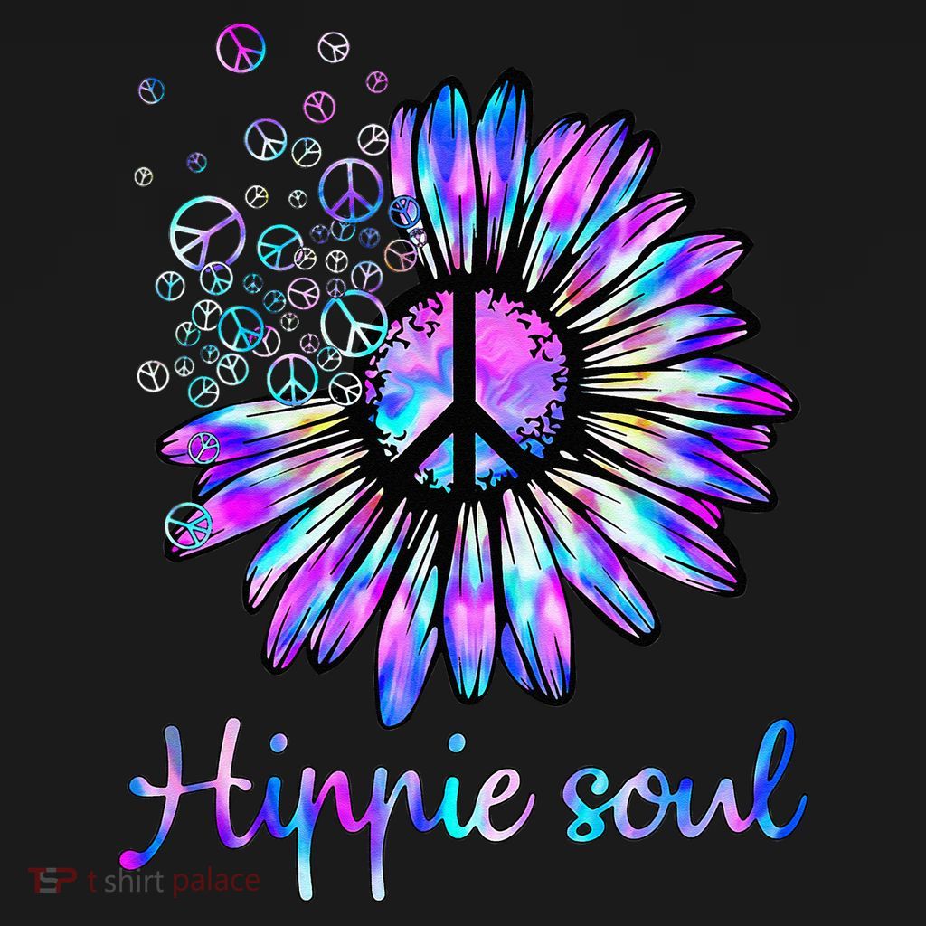 Hippie Soul Psychedelic Daisy Peace Sign Hoodie | TShirtPalace