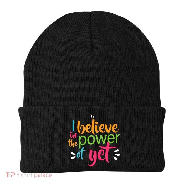 I Believe in the Power of Yet Growth Mindset Beanie | TShirtPalace