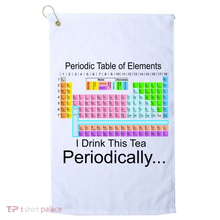 I Drink This Tea Periodically Periodic Table of Elements Gol