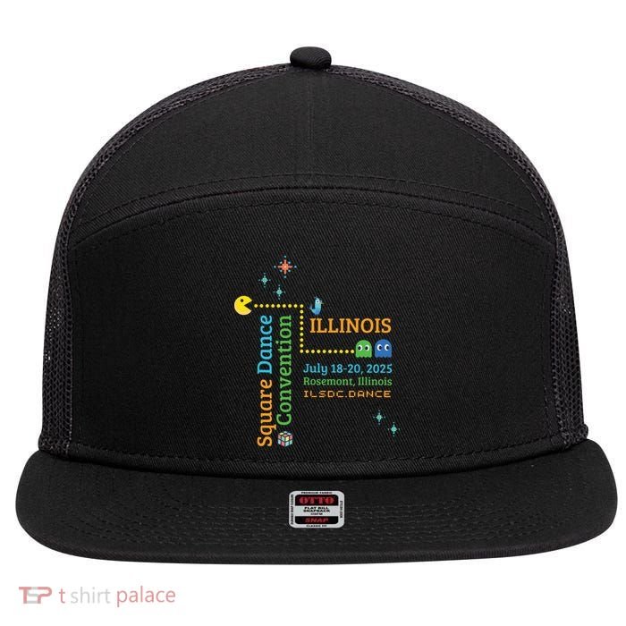 Ilsdc 2025 Square Dance Convention 7 Panel Mesh Trucker Snapback Hat ...