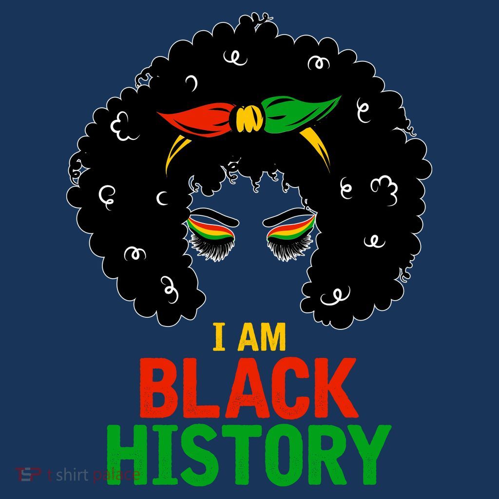 I Am Black History African American Female Pride Button