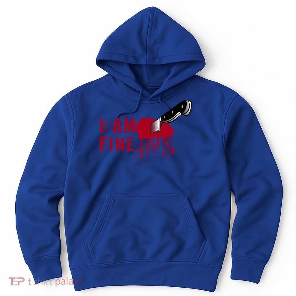 I Am Fine True Crime Nightmare Horror Movie Quote Gift Hoodie ...