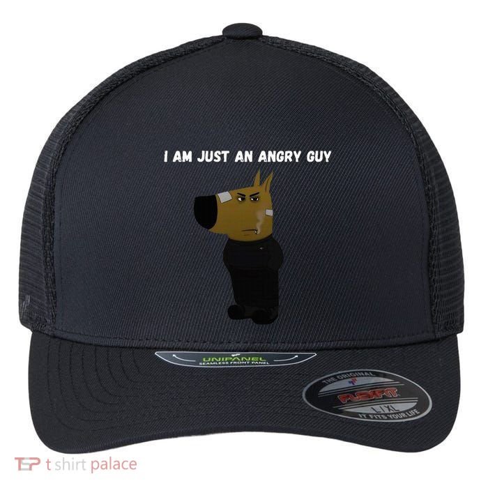 I Am Just An Angry Guy Meme Funny Flexfit Unipanel Trucker Cap ...