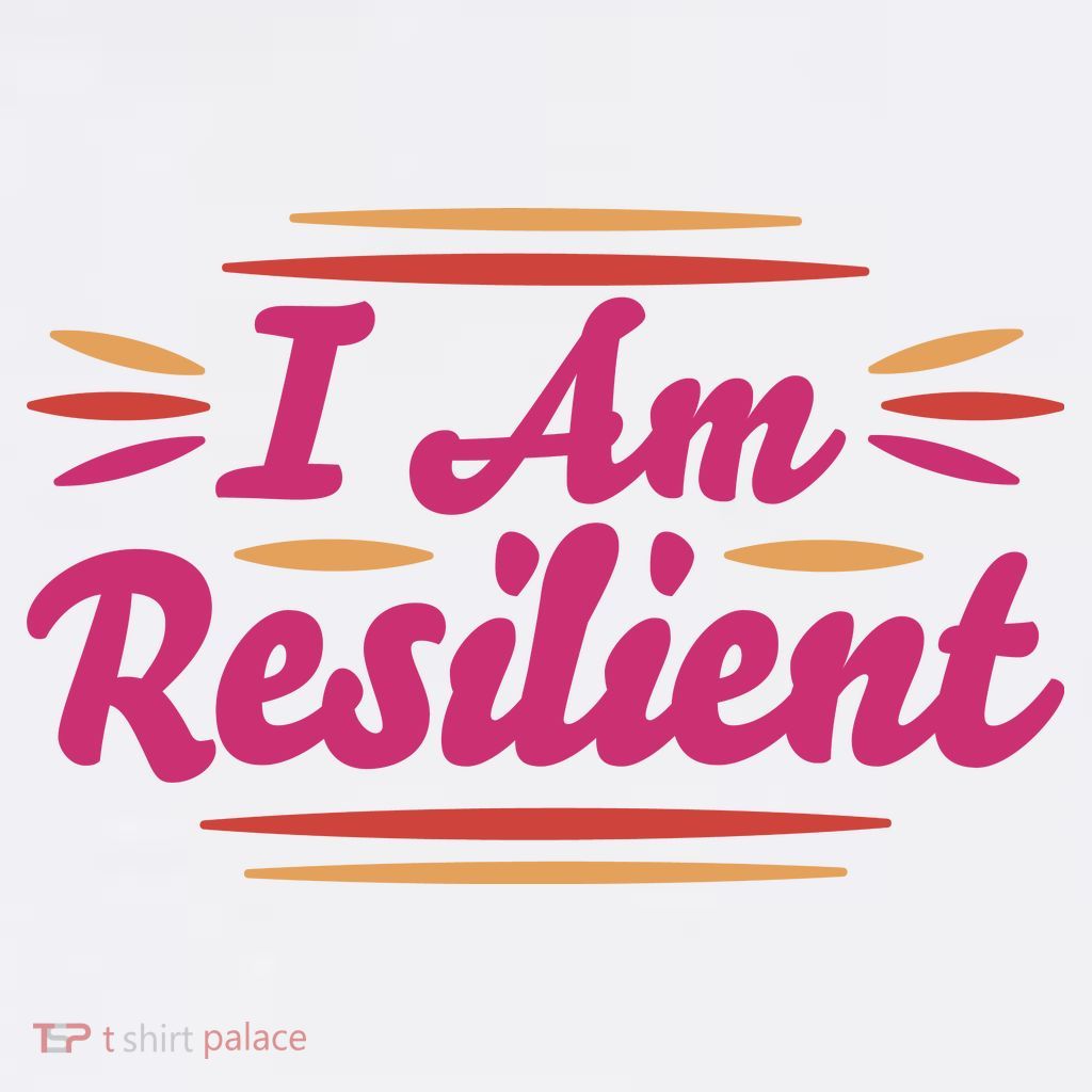 I Am Resilient Quote Women's Perfect Tri Rocker Tank | TShirtPalace