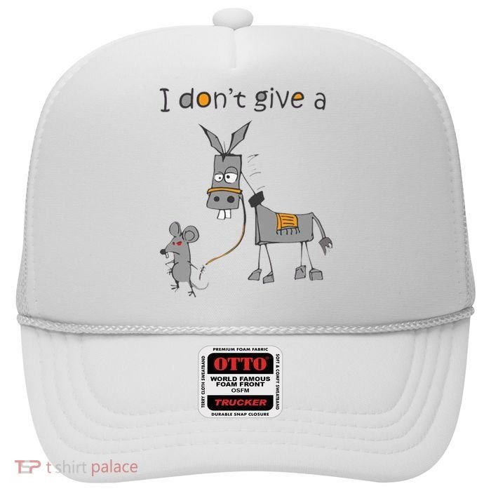 I Don't Give A Rats Donkey Trucker Hat | TShirtPalace