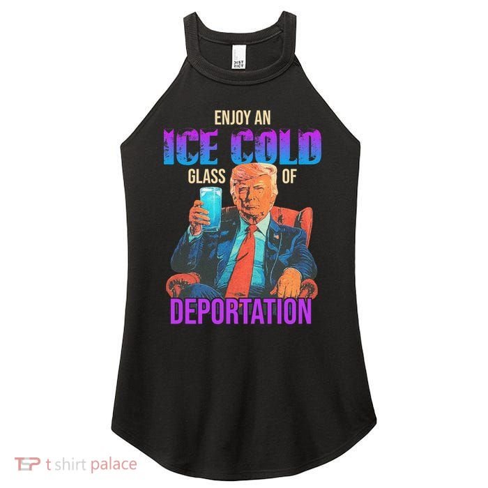 ICE Enjoy An Ice Cold Glass Of Deportation Women's Perfect Tri Rocker ...