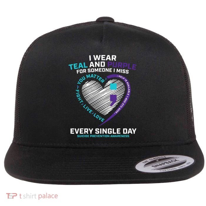 In Loving Memory Semicolon Suicide Prevention Awareness Flat Bill ...
