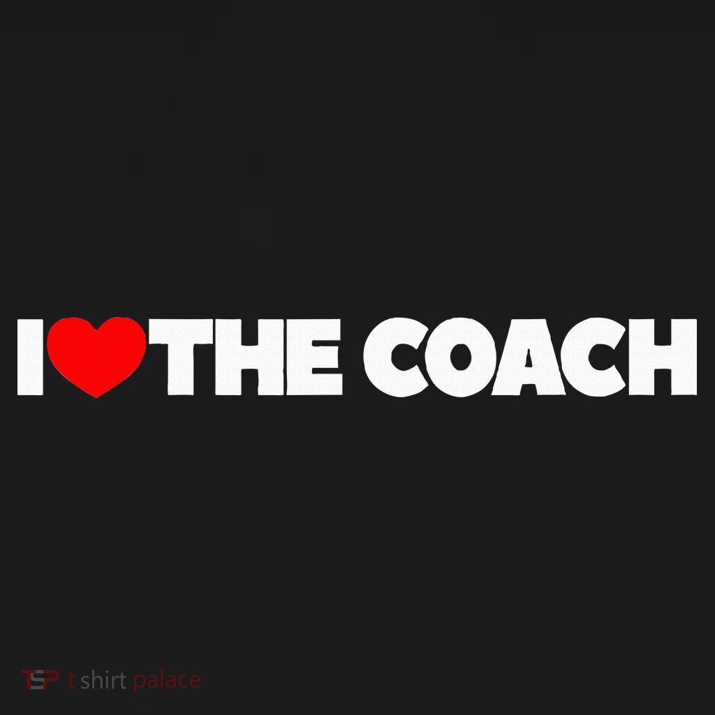 I Love The Coach Women's Racerback Tank | TShirtPalace
