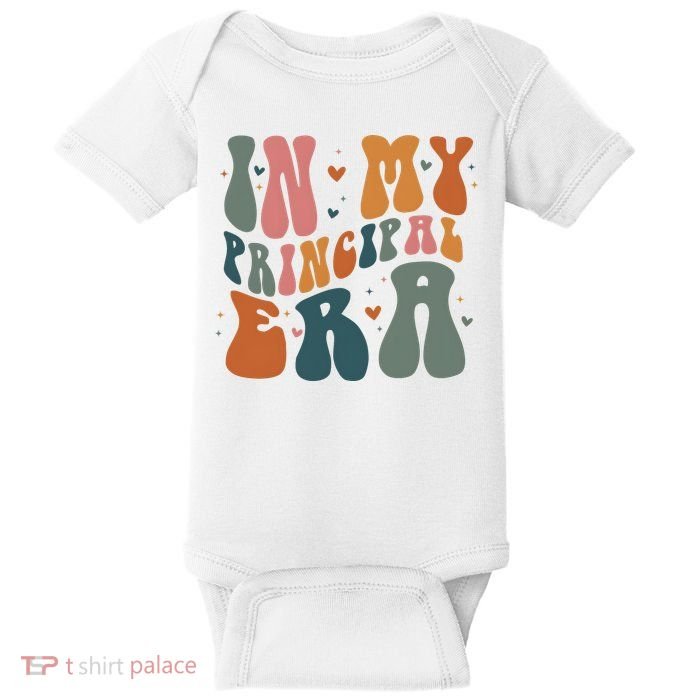In My Principal Era Retro Back To School Teacher Life Baby Bodysuit ...