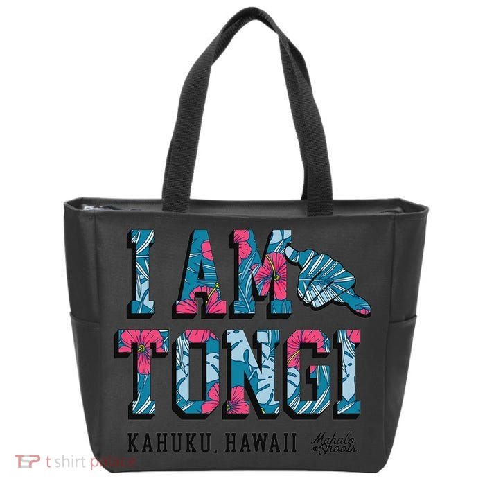 Iam Tongi Hawaii Style Zip Tote Bag | TShirtPalace