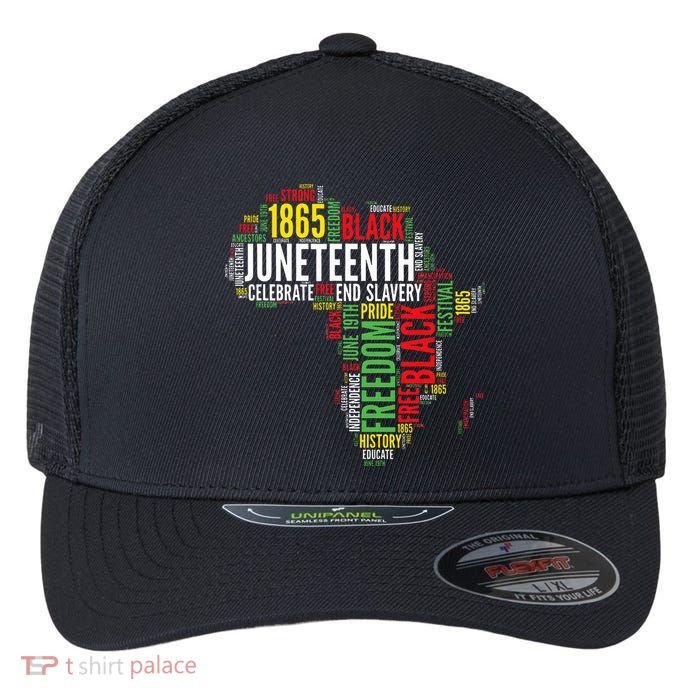 Juneteenth Africa Map Rd Art Black Pride Juneteenth Flexfit Unipanel ...